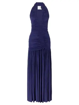 Christopher Esber Christopher Esber Orion Gathered Jersey Gown Blue