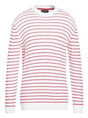 LIU •JO MAN Cotton Crewneck Sweater - Red