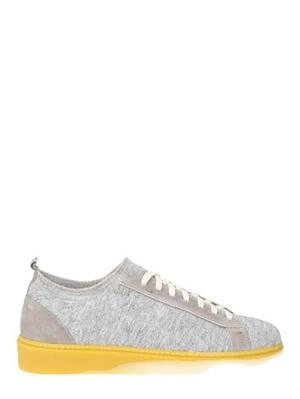 Eleventy Textile Fibers And Leather Low-top Sneakers - Grey