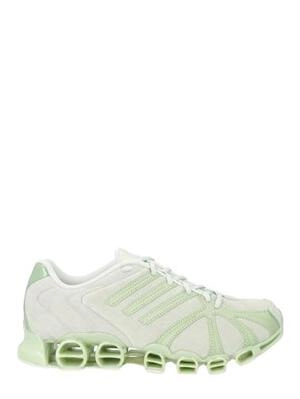 Adidas Light Leather And Textile Fiber Low-top Sneakers - Green
