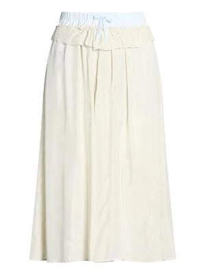 MAISON MARGIELA Midi Skirt In Viscose And Cotton - Off White