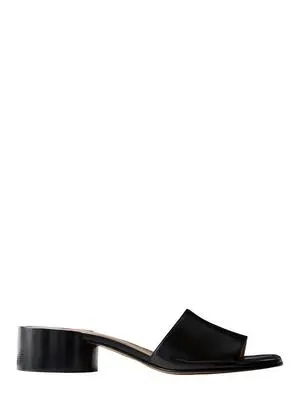 MAISON MARGIELA Tabi 30 Leather Sandals - Black