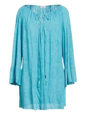 Etro Mini Dress Size Viscose - Azure