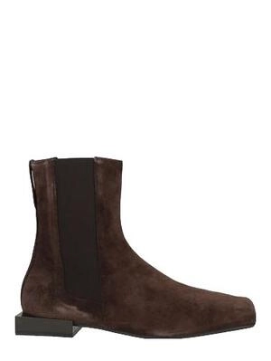 RAS RAS Chelsea Boots Chocolate Suede Square Toe