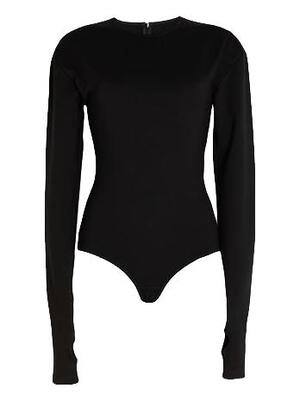 MAISON MARGIELA Bodysuit Size Viscose, Polyamide, Elastane - Black