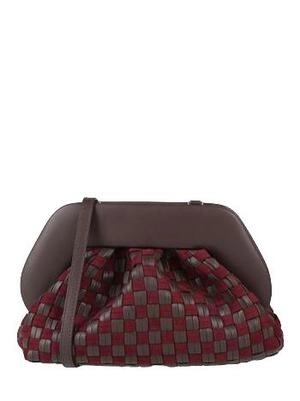 THEMOIRE Tia Handbag In Dark Recycled Fibers - Brown