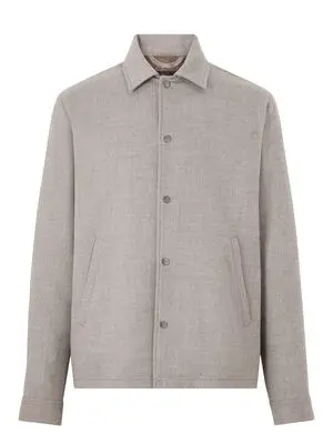 KITON Felted Wool-Blend Blouson Jacket