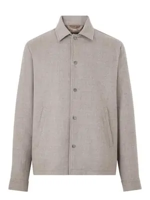 KITON KITON Felted Wool-Blend Blouson Jacket