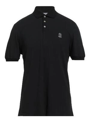 Brunello Cucinelli Polo Shirt Size Cotton - Black