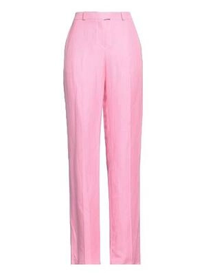 ETRO Etro Pink Linen And Silk Wide Leg Tailored Pants