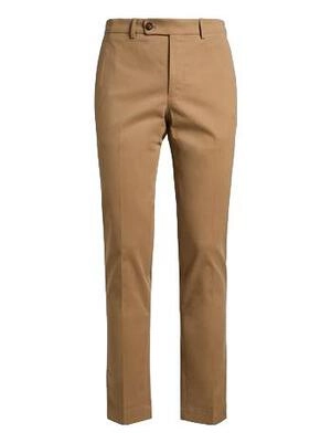 Incotex Cotton Elastane Chino Pants - Camel