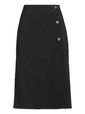 COURREGES Midi Skirt In Wool Blend - Black
