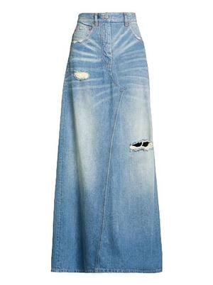 MAISON MARGIELA Flared Denim Skirt - Blue