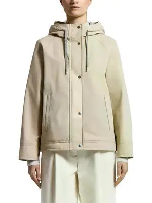 Peserico Hooded Raglan-sleeve Parka Coat - Neutrals