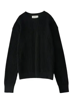 Studio Nicholson Arda Ribbed-knit Sweater - Black