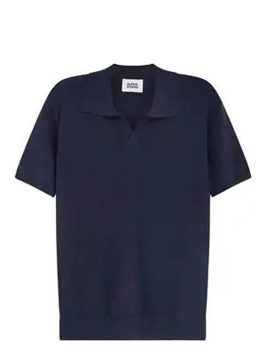 Alpha Studio Short-sleeve V-neck T-shirt - Blue