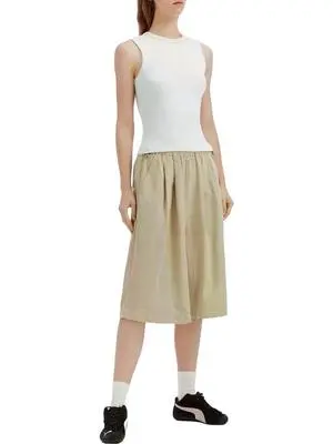 Izzue Elasticated Heart-charm Shorts - Neutrals
