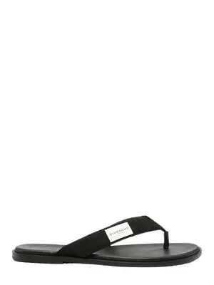 Givenchy Logo Patch Sandals - Black