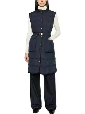 Moncler Quilted Sleeveless Gilet - Blue