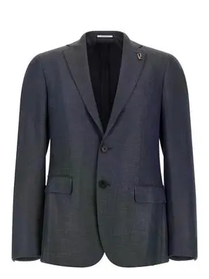 Pal Zileri Textured Single-breasted Blazer - Blue