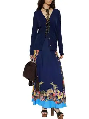 Etro Wool Cardigan - Blue