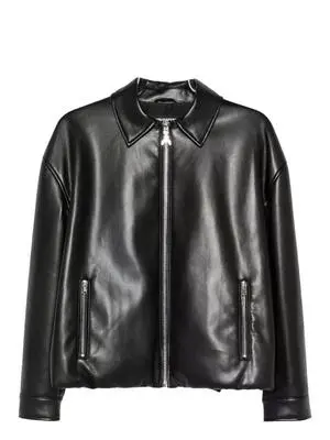 Patrizia Pepe Coated Bomber Jacket - Black
