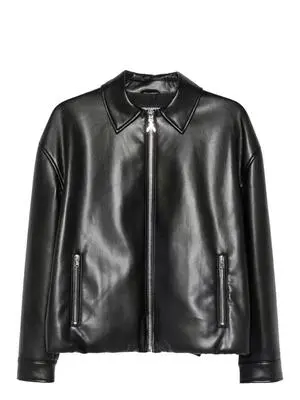 Patrizia Pepe Coated Bomber Jacket - Black