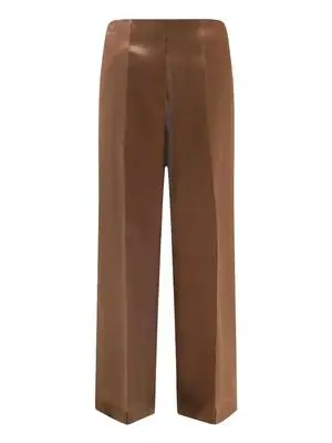 Alberta Ferretti Side-slit Trousers - Brown