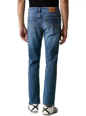 JOOP! Faded-effect Logo-patch Jeans - Blue