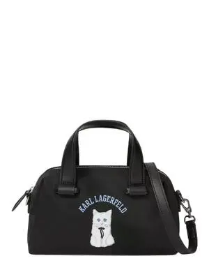 Karl Lagerfeld Small Ikon Choupette Satchel Bag - Black
