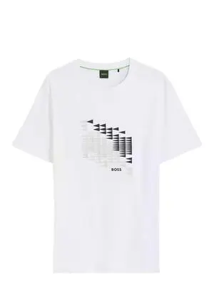 BOSS Network Flag Graphic-print T-shirt - White