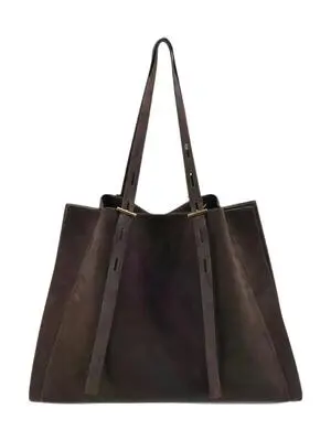 MINOBOSSI Paula Suede Large Shoulder Bag - Brown