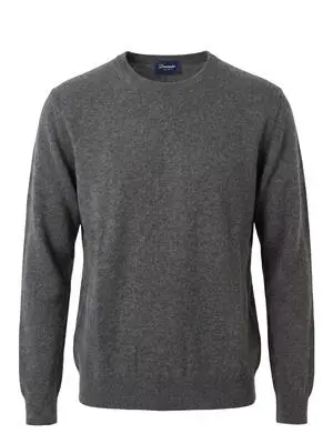 DRUMOHR Crew Neck Wool Sweater - Grey