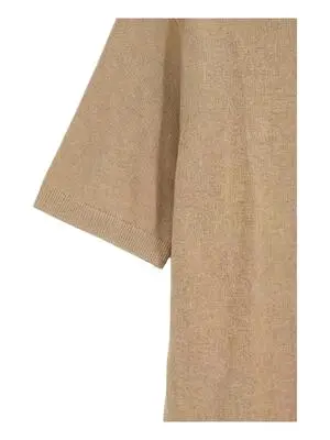 Alpha Studio V-neck Short-sleeved T-shirt - Neutrals