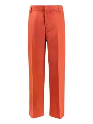 Closed Belt-loop Trousers - Orange
