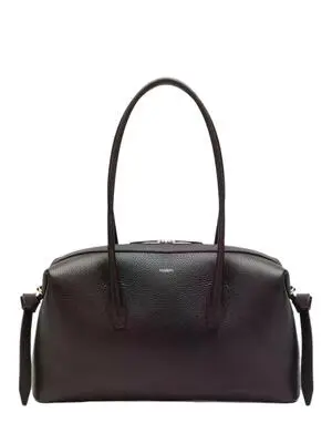 Yuzefi Brioche Leather Tote Bag - Brown