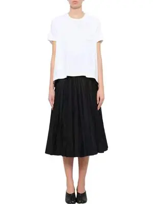 Sacai Panelled T-shirt - White