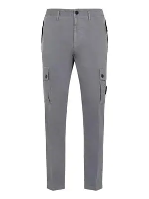 Stone Island Logo-patch Cargo Pants - Grey