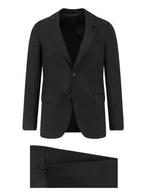 LARDINI Single-breasted Suit - Black