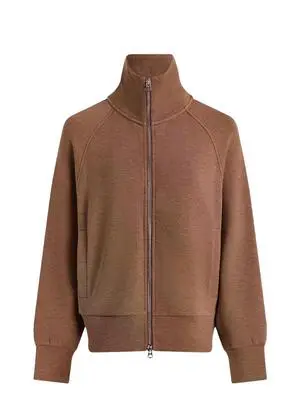 Varley Tyde Zip-through Sweater - Brown