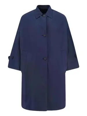 HEVO Cala Paradiso Button-up Raincoat - Blue