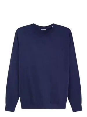 Aspesi Crew-neck Ribbed-trim Sweater - Blue