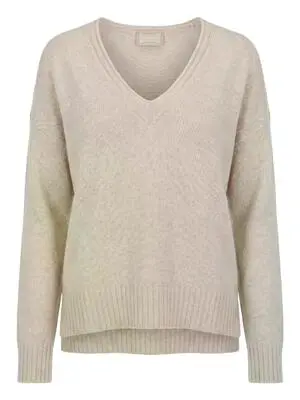 DRUMOHR V-neck Cashmere Sweater - Neutrals