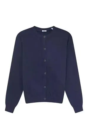 Aspesi Button-up Crew-neck Cardigan - Blue