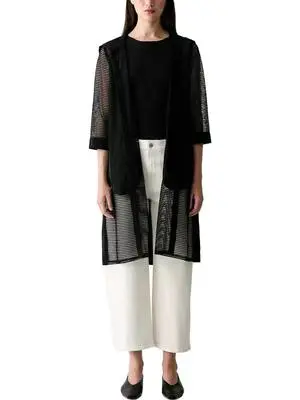 Joseph Ribkoff Mesh-panelled Jacket - Black