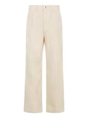 RÓHE Corduroy Cotton Trousers - Neutrals