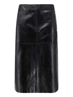 SOEUR Soeur Gwen Leather Midi Skirt