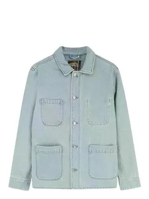 POMPEII Button-up Cotton Jacket - Blue