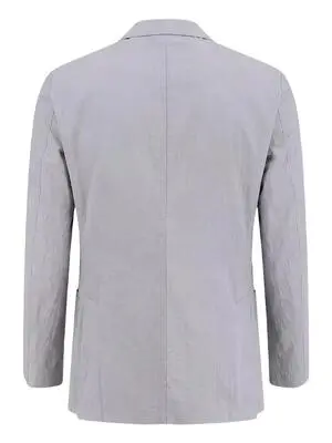 LARDINI Pin-detail Single-breasted Blazer - Grey