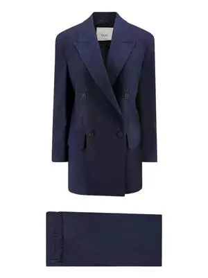 HEVO Rocchetta" Double-breasted Suit - Blue